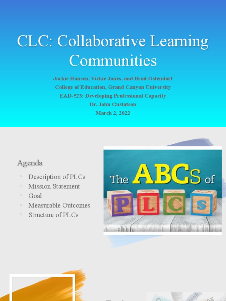 CLC Collaborative Learning Communities | PDF