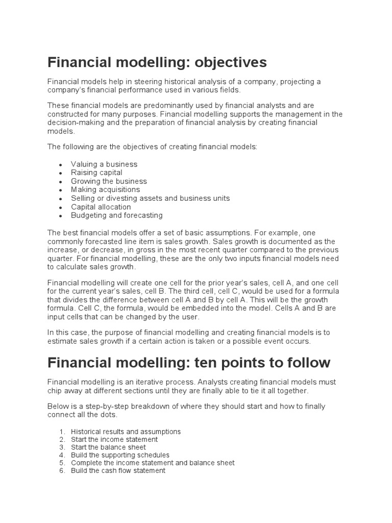 Financial Modelling | PDF | Valuation (Finance) | Discounted Cash Flow