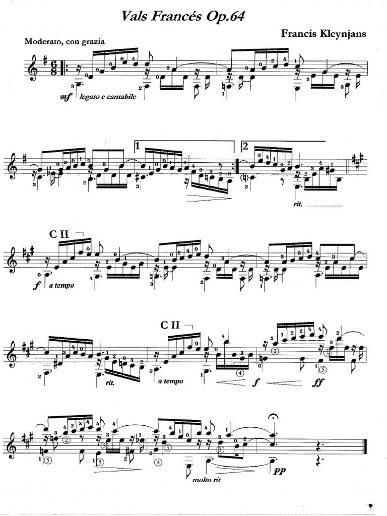 Vals Francés KLEYNJANS+ | PDF