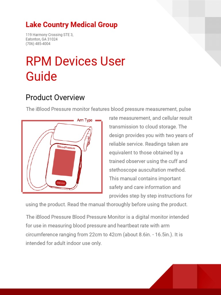 RPM Device Flyer | PDF | Blood Pressure | Cardiovascular System