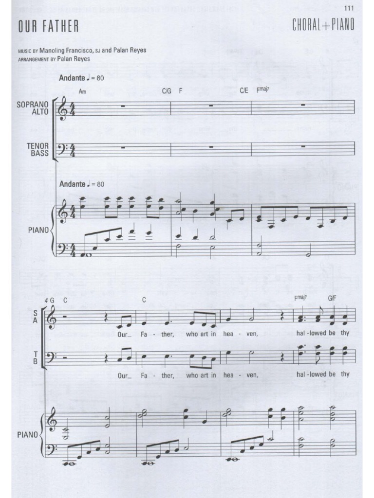 Our Father - SATB | PDF