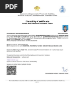 Disability Certificate | PDF