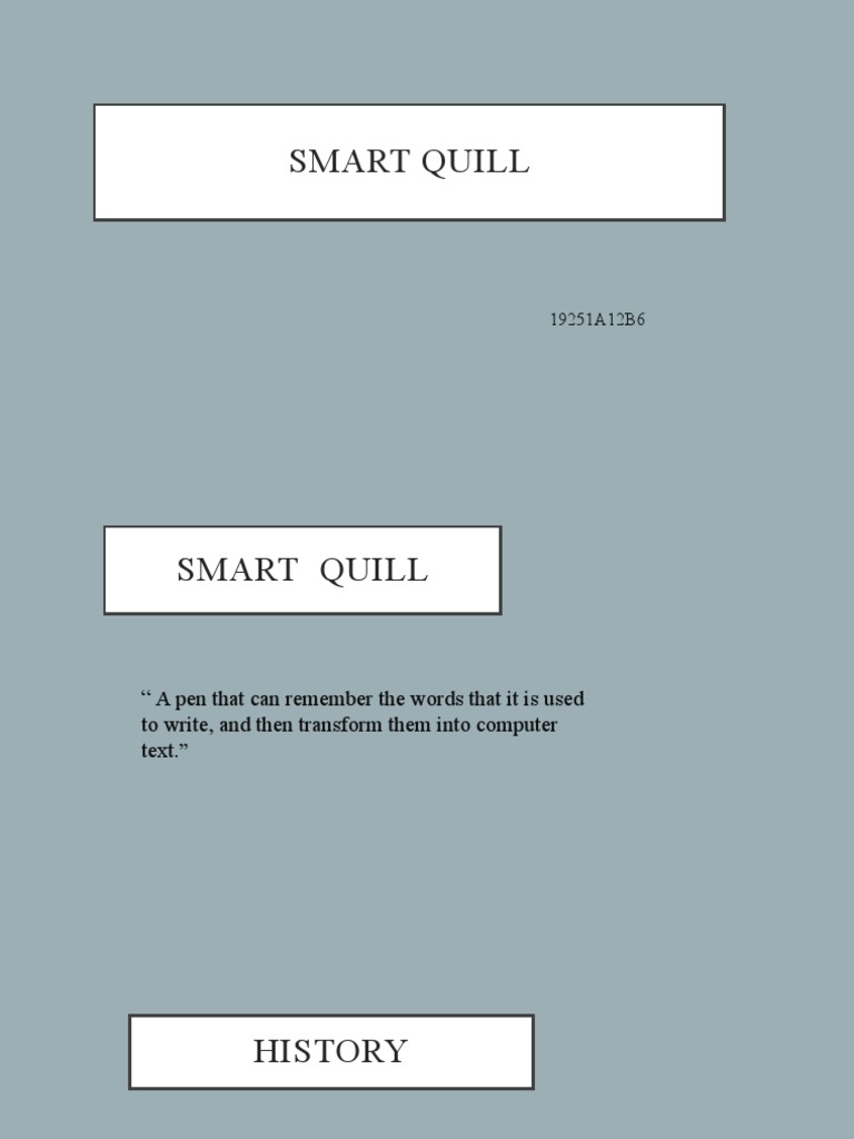 Smart Quill | PDF | Computer Keyboard | Accelerometer