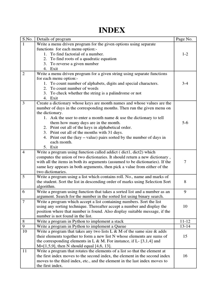 Practicle File Cs 2022 23 Pdf Queue Abstract Data Type String Computer Science 8618