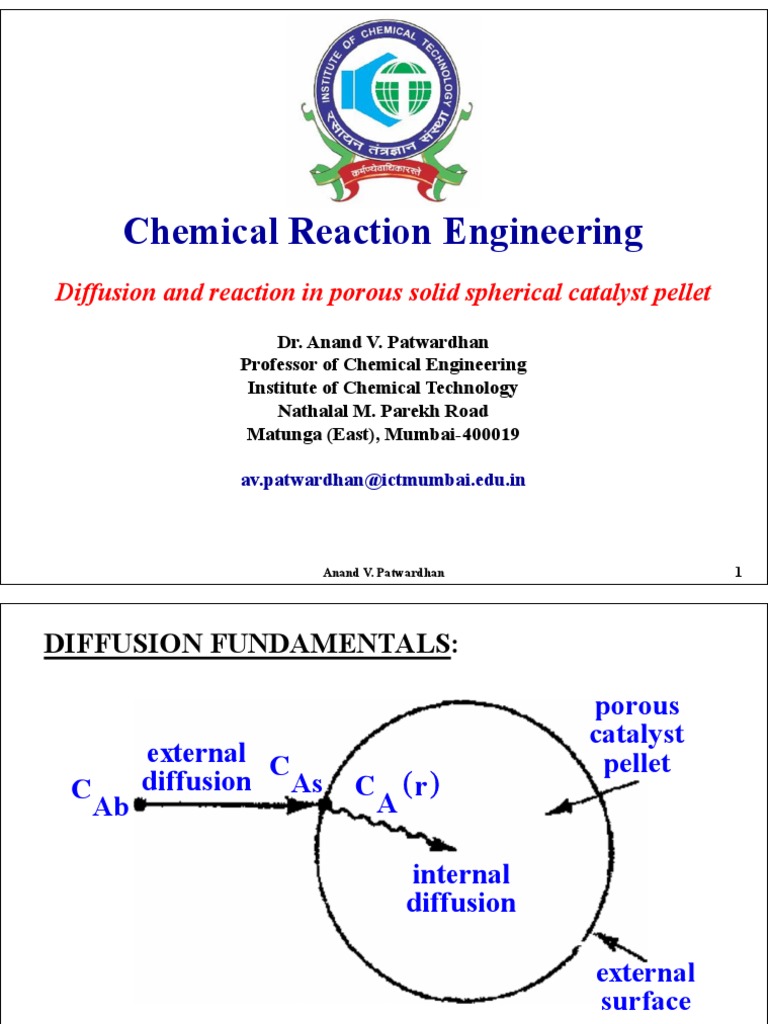 AVP - Diffusion and Reaction in Porous Solid Spherical Catalyst Pellet ...