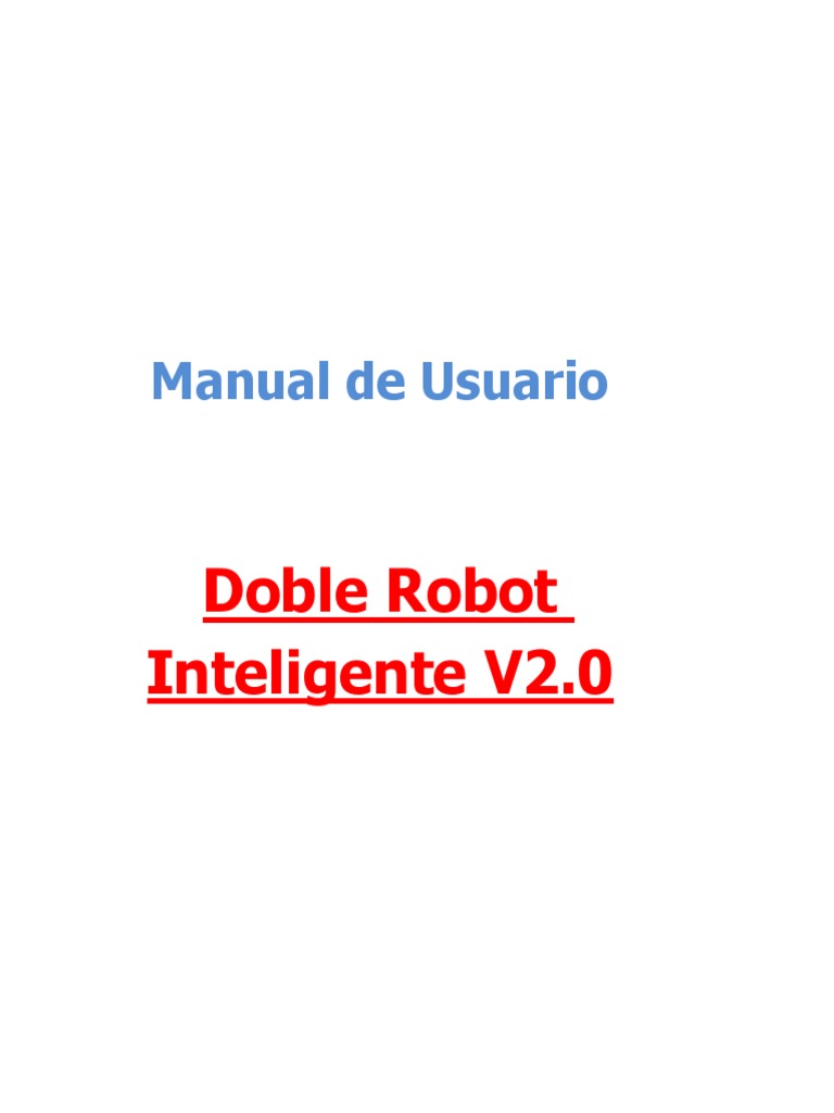 Guía de Instalación Doble Robot V2.0 | PDF | Robot | Robótica
