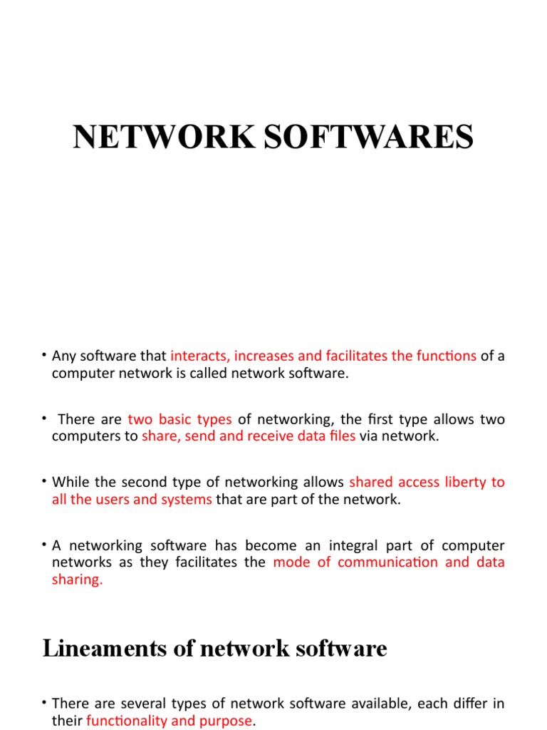 Network Software | PDF | Computer Network | Operating System