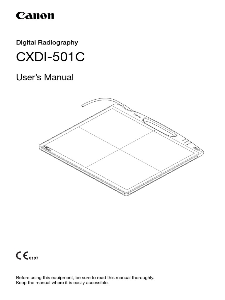 Cxdi 501c Users Manual L Ie 4177 | PDF | Radiography | Electrical Connector