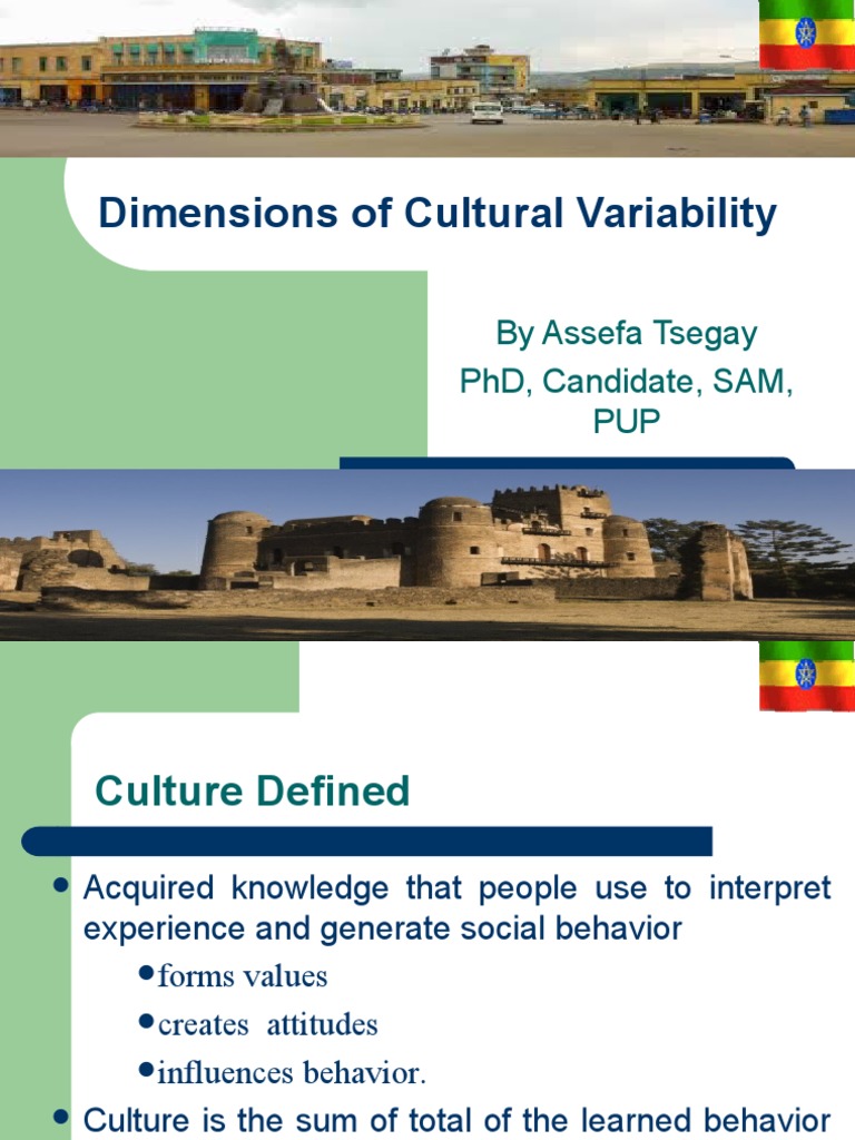 Dimension of Cultural Variability | PDF | Behavioural Sciences ...