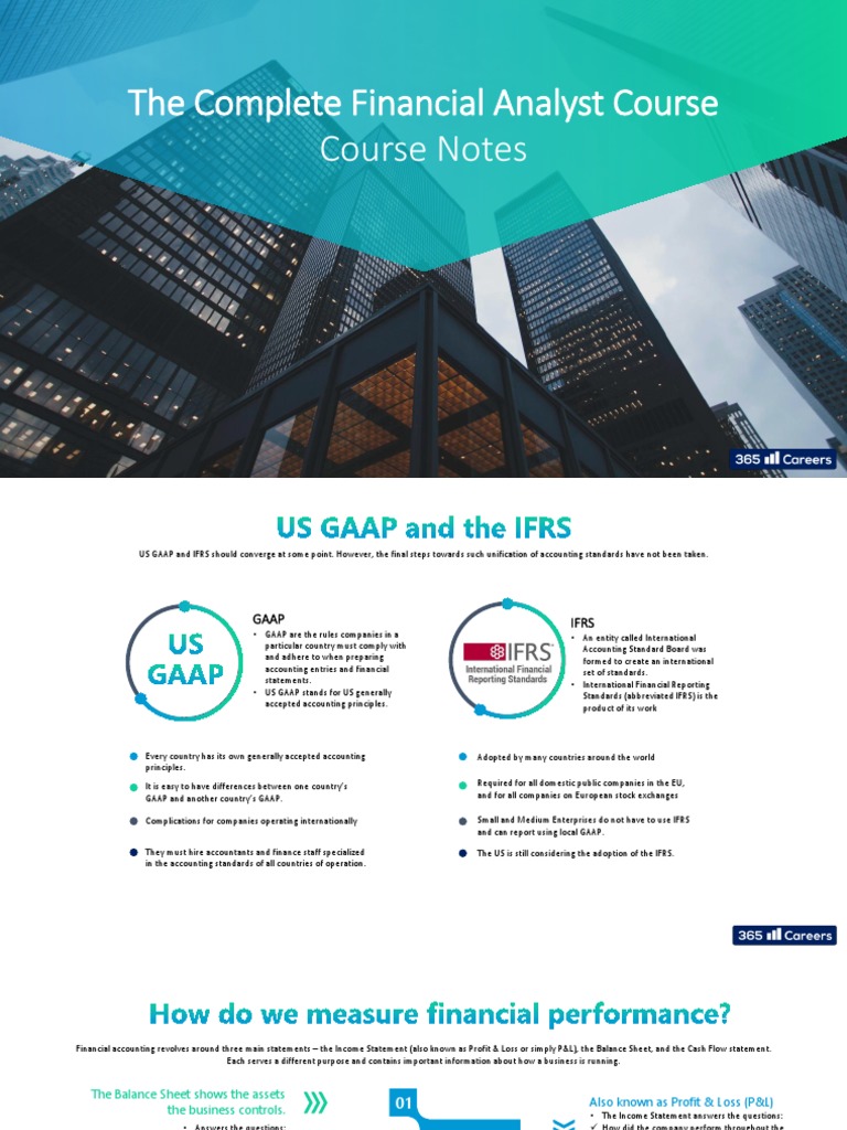 The Complete Financial Analyst Course - Financial Items | PDF | Revenue ...