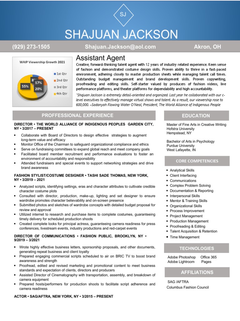 Shajuan Jackson 032122 New Resume | PDF | Communication | Business