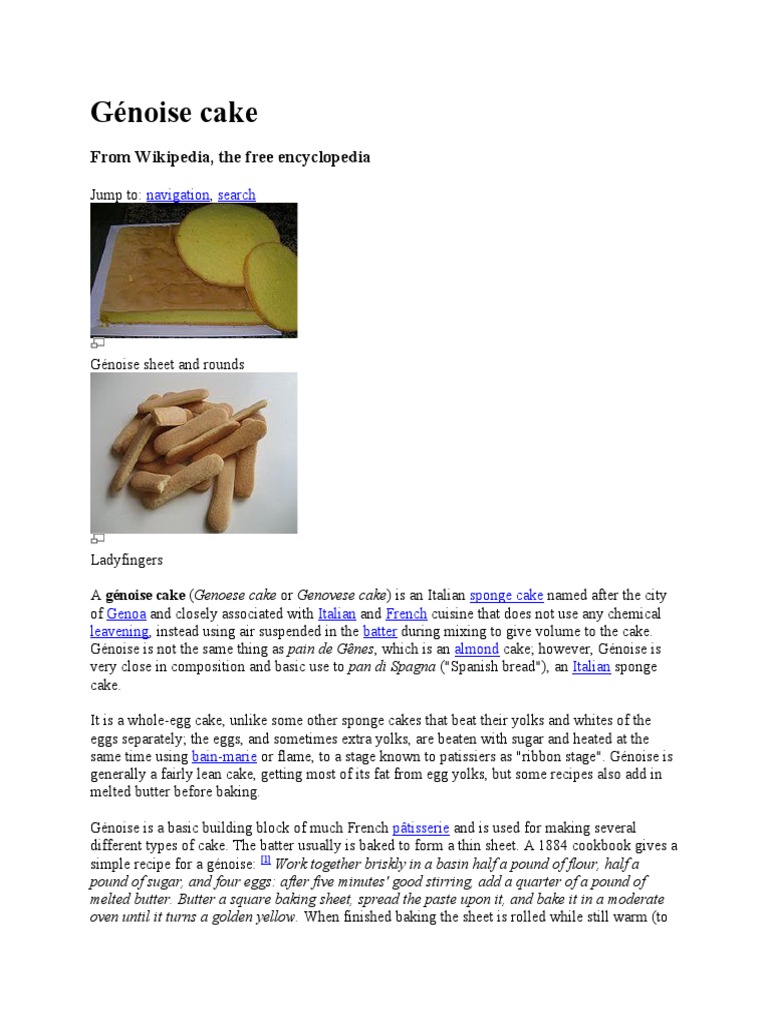 Chocolate Génoise Cake with Mocha Mascarpone Cream: Cake Nirvana | PDF ...