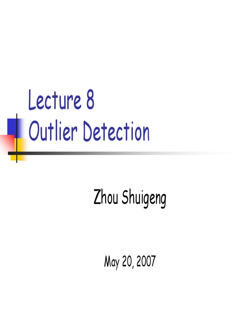 Outlier Detection Methods Explained | PDF | Outlier | Cluster Analysis