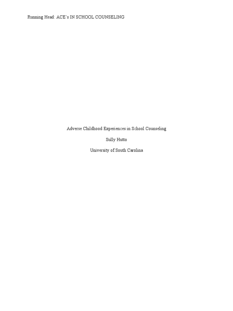 Adverse Childhood Experiences in Counseling | PDF | Psychotherapy ...