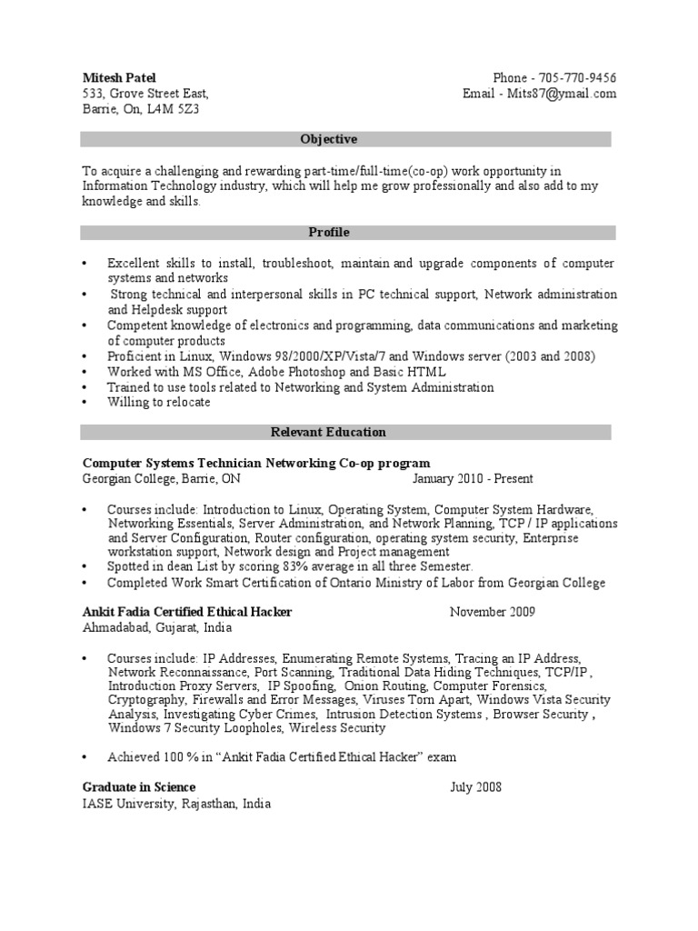 Bresume | PDF | Computer Network | Internet Protocol Suite