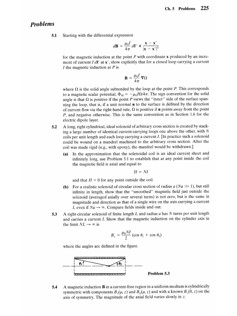 PROBLEM Jackson Ch5 | PDF