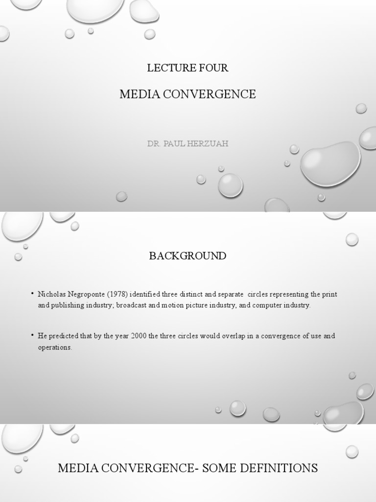 Lecture 4-Media Convergence | PDF