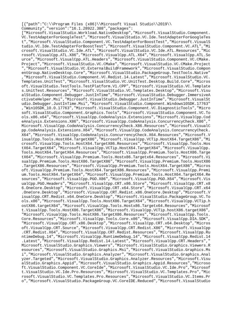 VS 2019 Community Workload | Download Free PDF | Microsoft Visual ...
