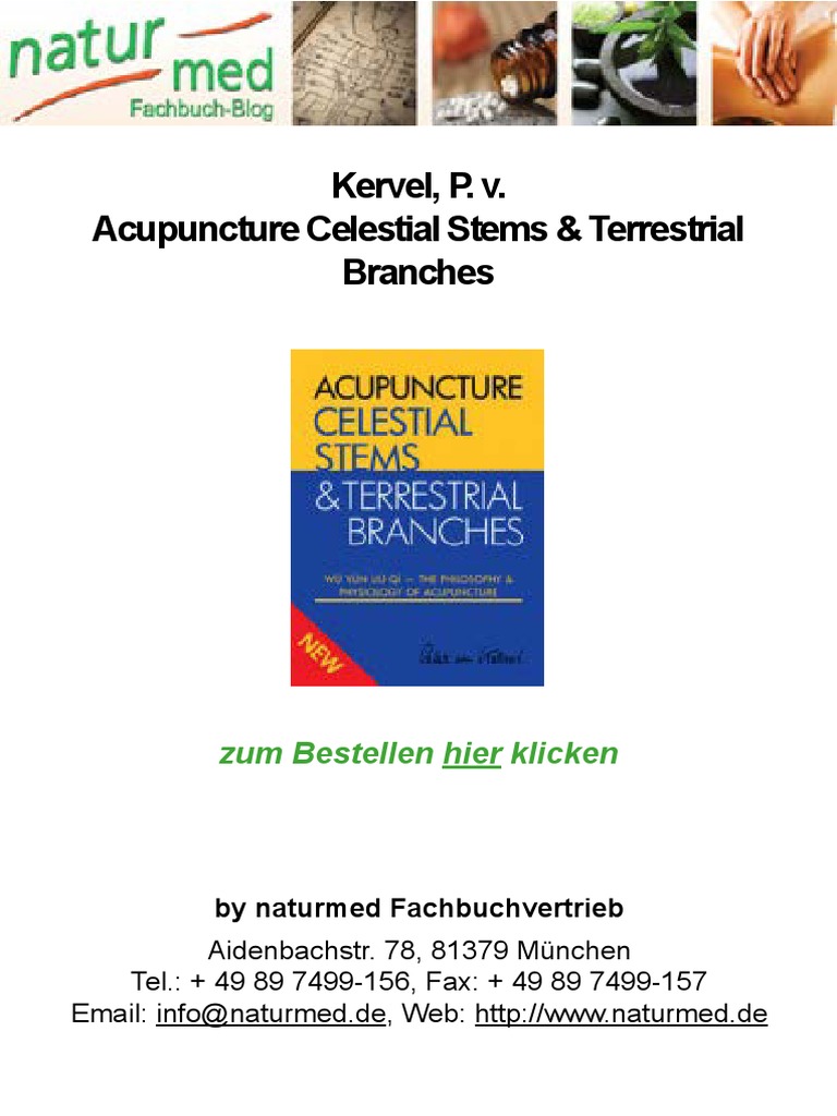 Kervel, P. v. Acupuncture Celestial Stems & Terrestrial Branches | PDF ...