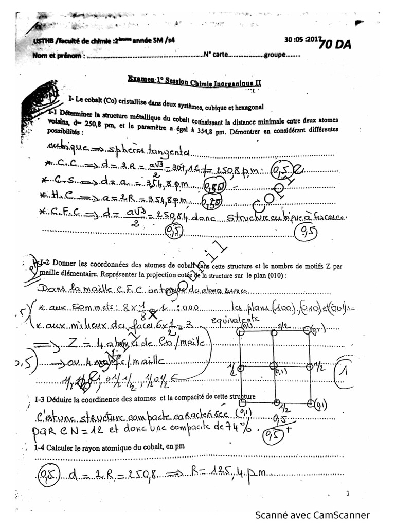 Beskri Inorganique Fac Central USTHN | PDF