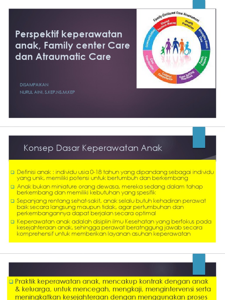 Perspektif Keperawatan Anak, Family Center Care Dan | PDF