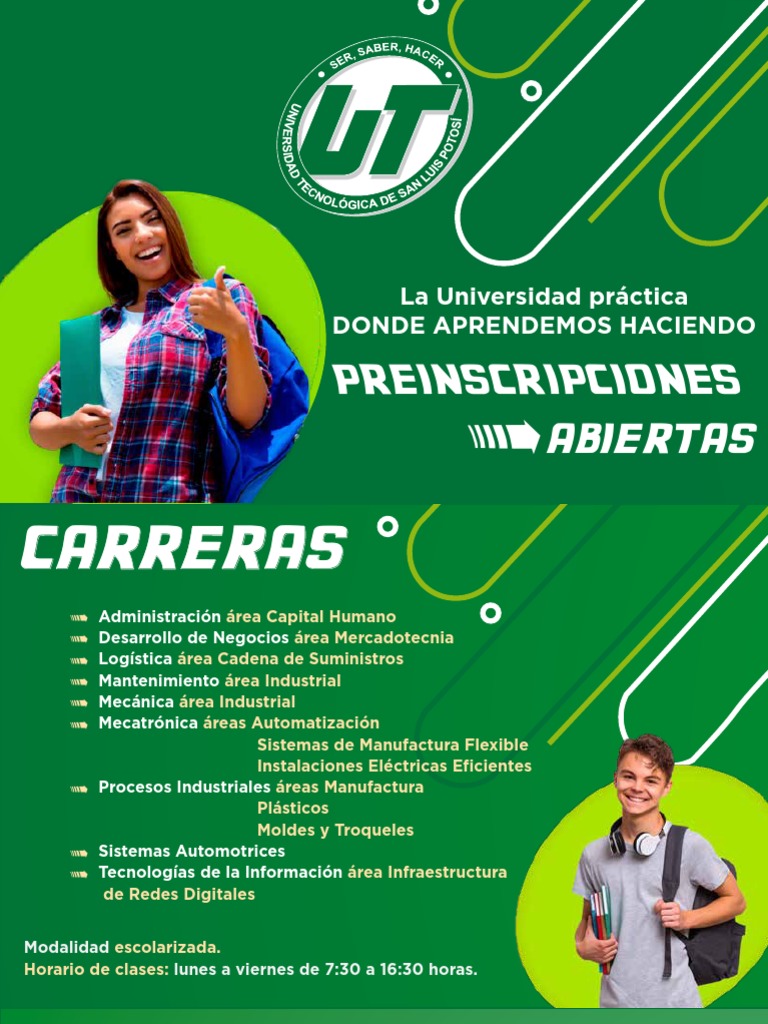 UTSLP Presentación para Admisiones Agosto 2021 | PDF | Mecatrónica ...