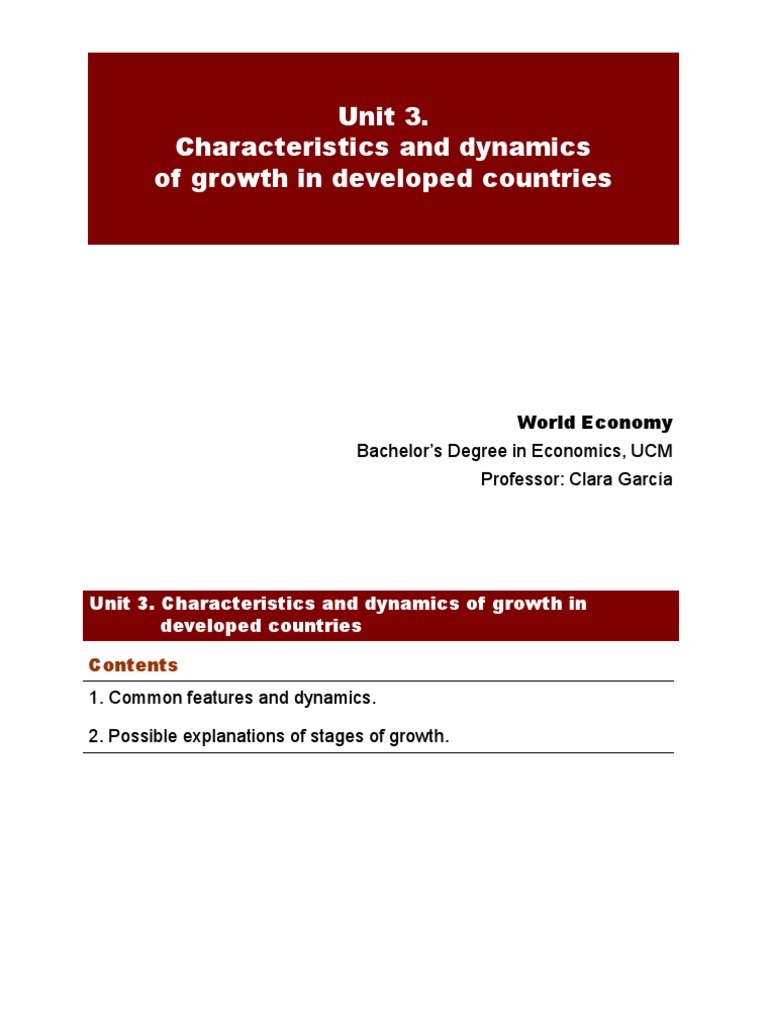Growth Dynamics in Developed Economies | PDF | Capitalism | Economic Growth