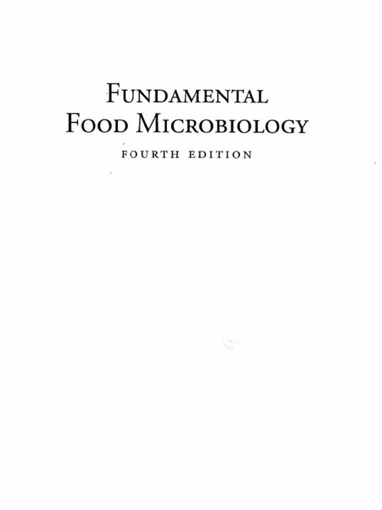Fundamental Food Microbiology | PDF