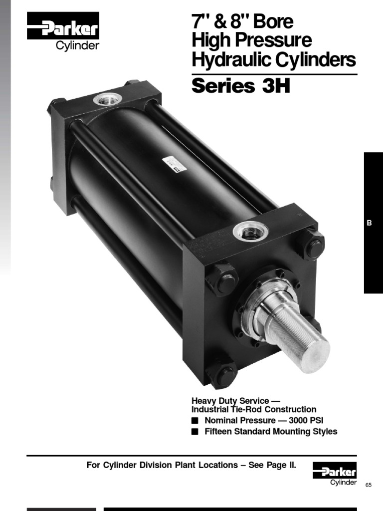 Series 3H: 7" & 8" Bore High Pressure Hydraulic Cylinders | PDF ...