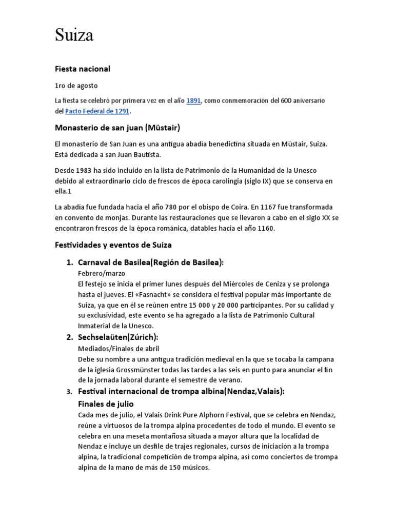 Suiza | PDF | Suiza