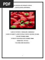 Agricultural Science - SBA MARKING SCHEME | PDF | Information | Data