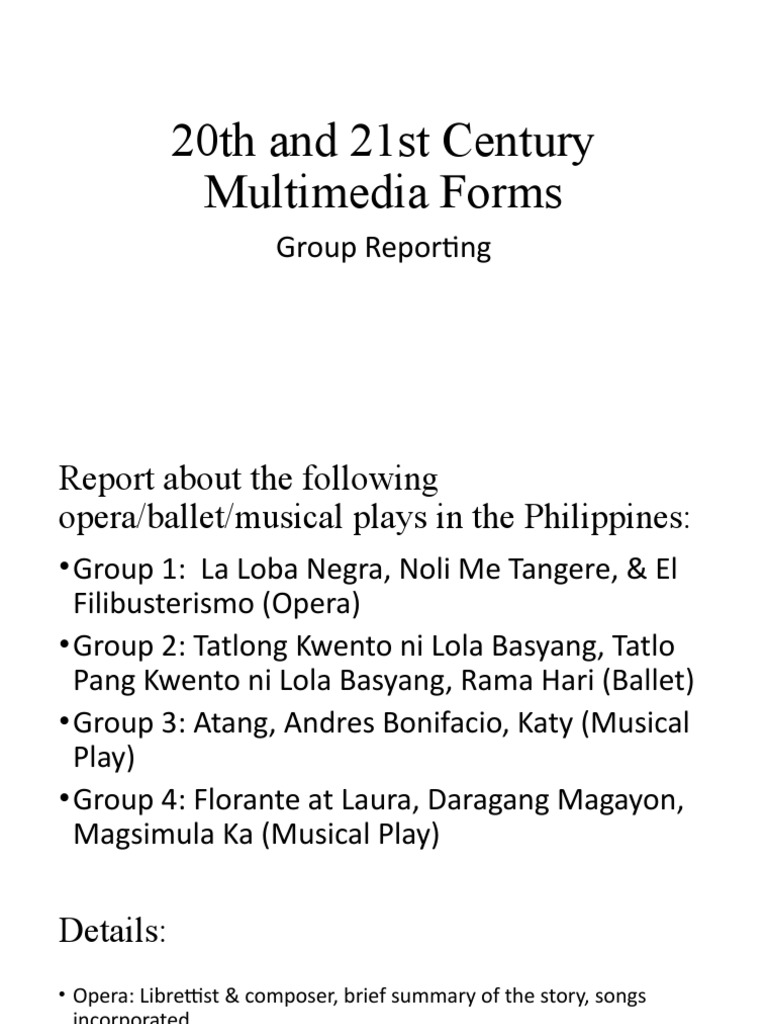 20th and 21st Century Multimedia Forms | PDF