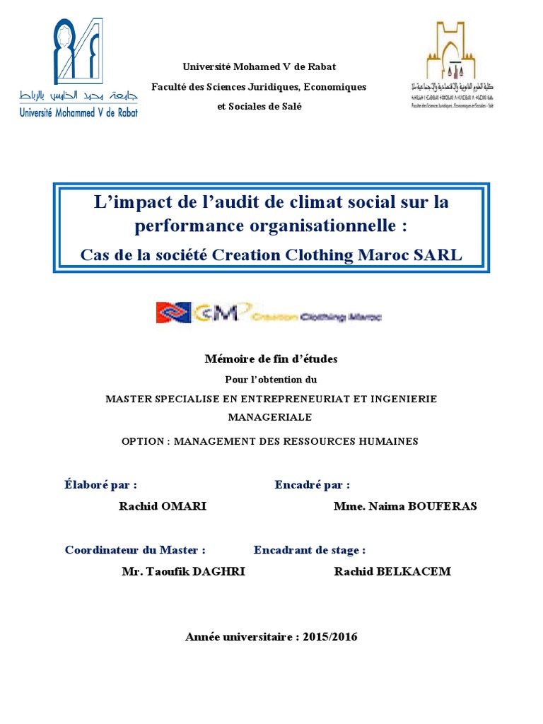 Mon PFE Final | PDF | Évolution de carrière