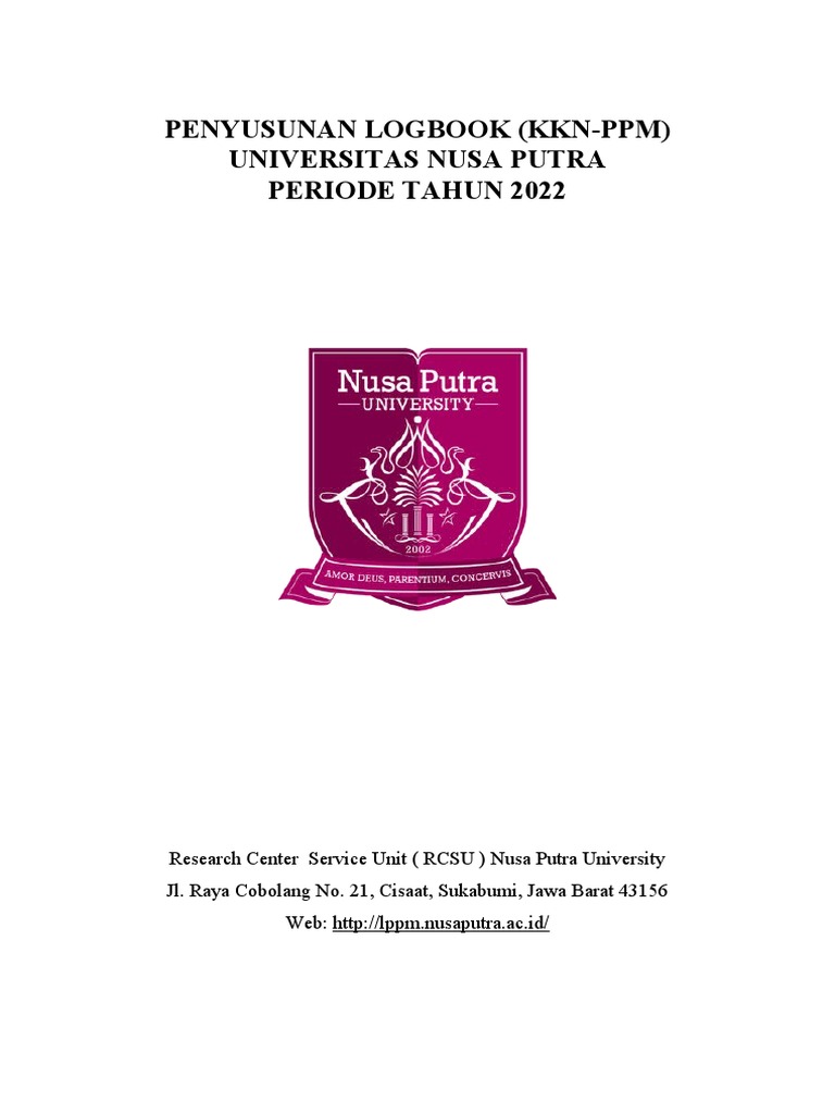 Penyusunan Logbook Laporan KKN 2022 | PDF