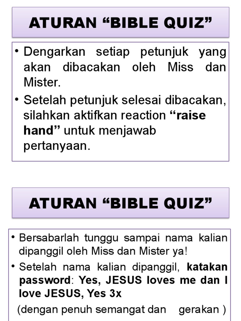 Kuis Tebak Tokoh Alkitab Interaktif | PDF | Agama & Spiritualitas