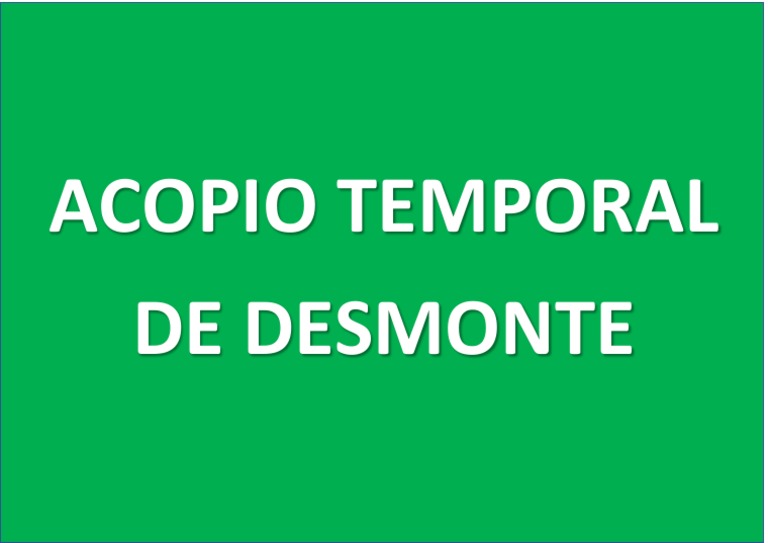Acopio Temporal Desmonte | PDF