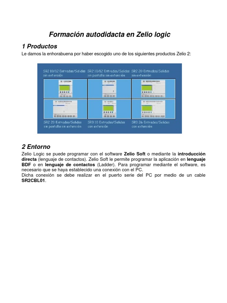 Instructivo Simulador Zelio Soft | PDF | Programa de computadora | Programación