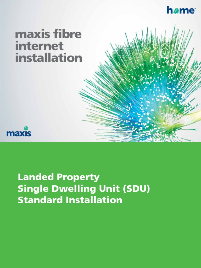 Maxis_Installation_Guide | PDF | Cable Television | Optical Fiber