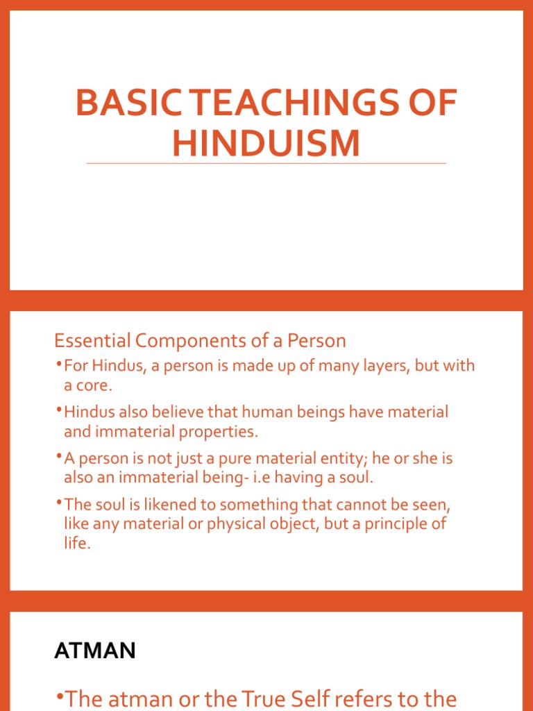 An Overview of Core Hindu Teachings and Concepts: Atman, Karma ...