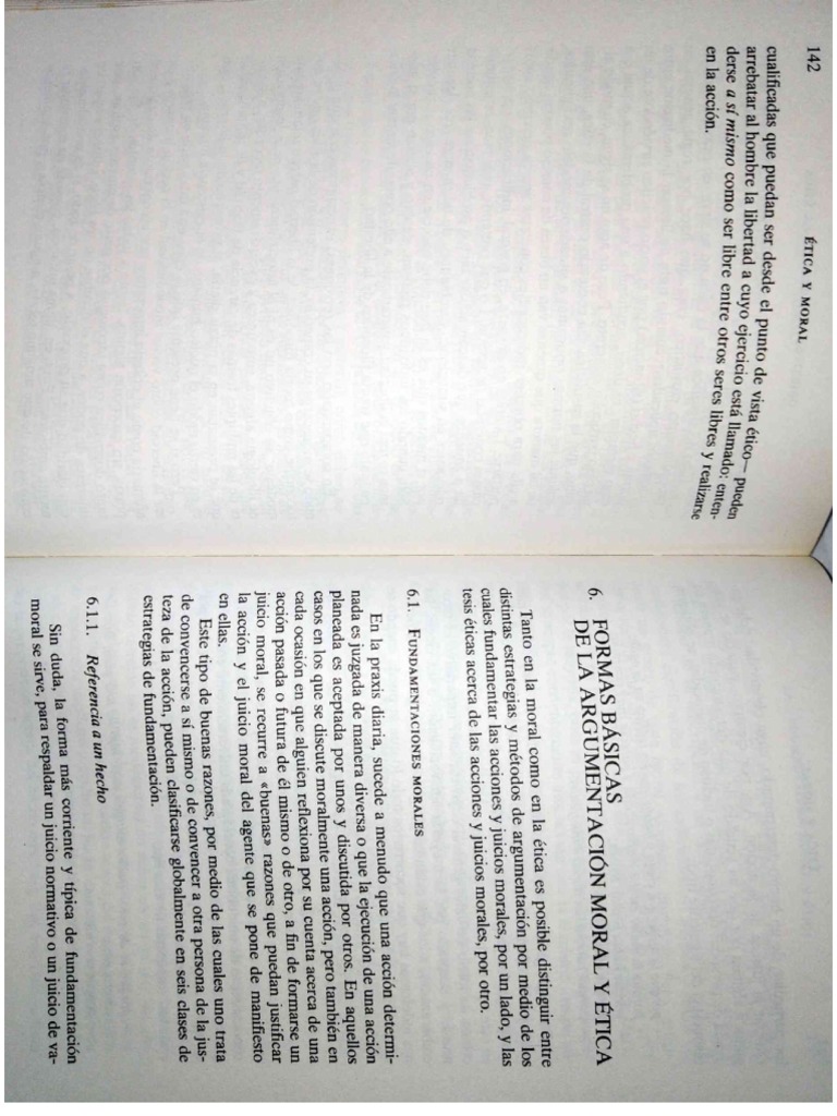 Pieper. Formas Básicas de La Argumentación Moral y Ética | PDF