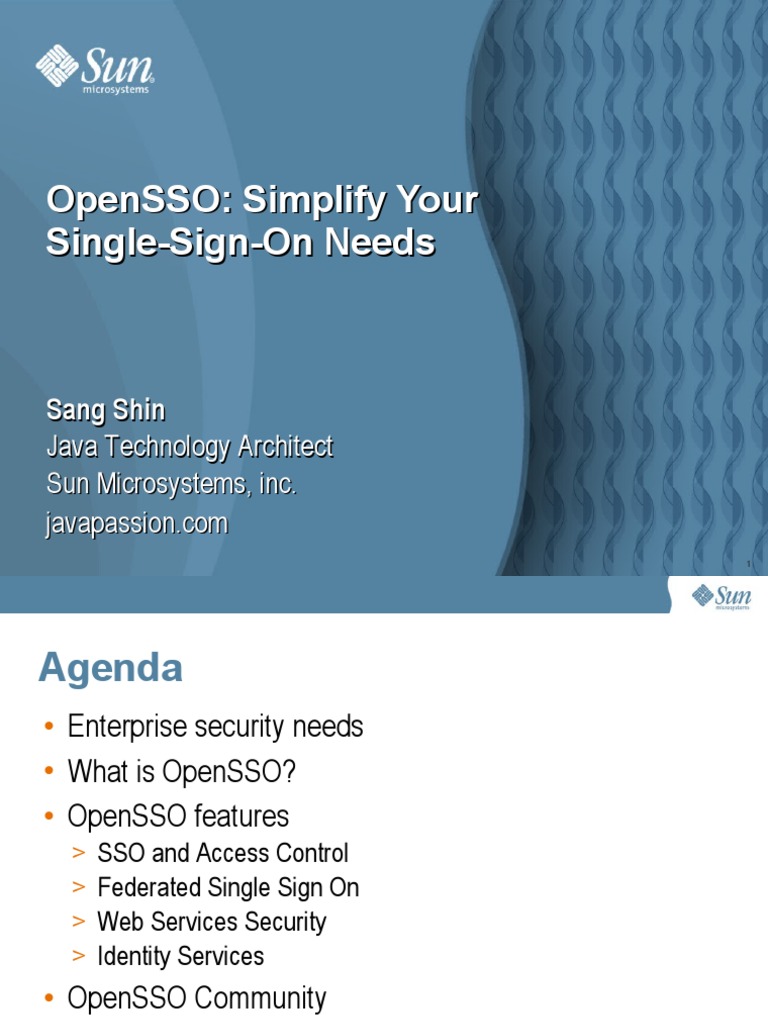 Opensso: Simplify Your Single-Sign-On Needs | Download Free PDF ...