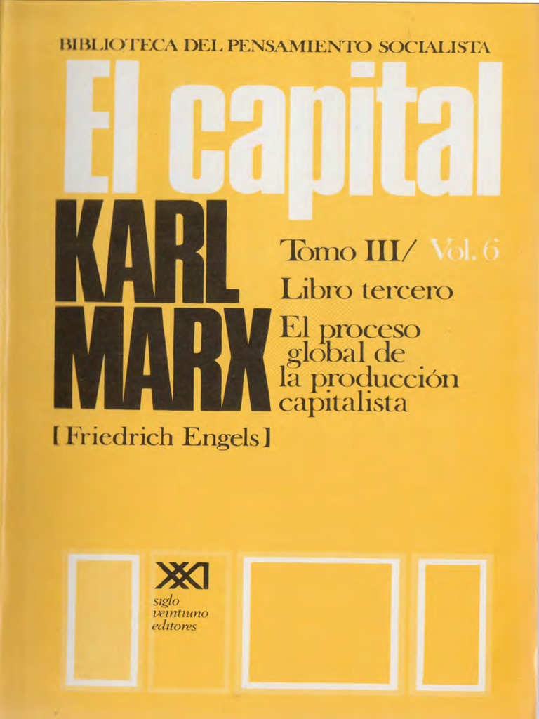Karl Marx El Capital Tomo 3 Volumen 6 | PDF