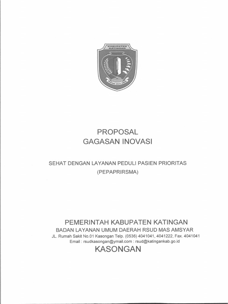 Proposal Gagasan Inovasi | PDF