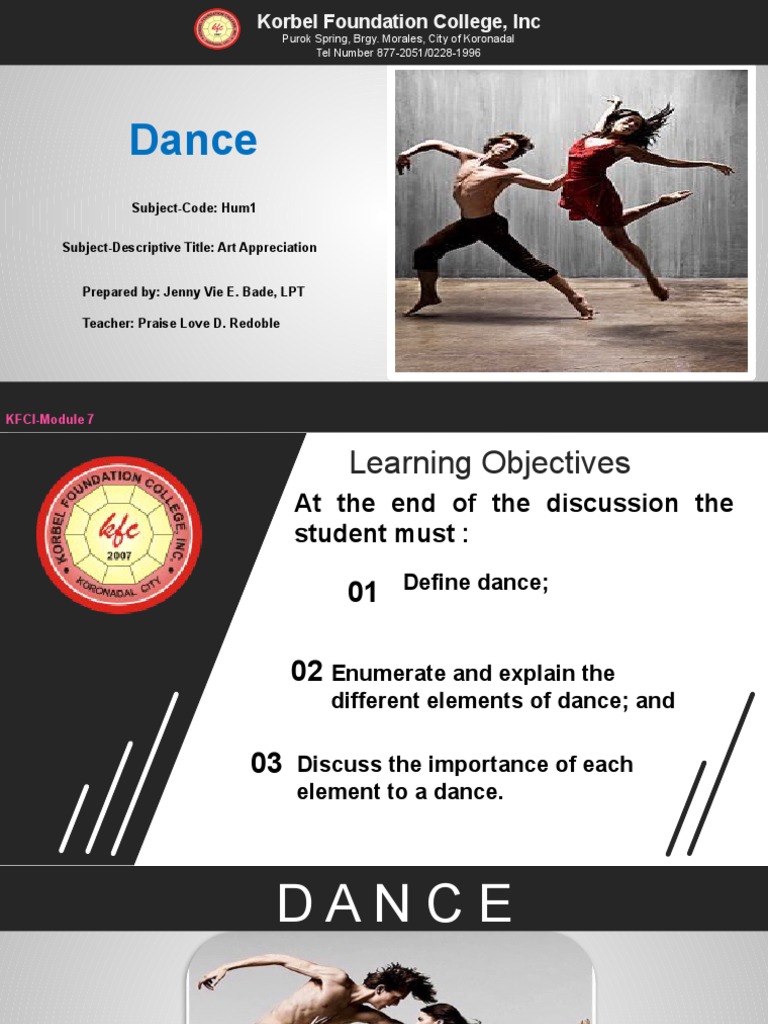 WEEK - 7 Elements of Performing Arts (Dance) | PDF | Dances ...