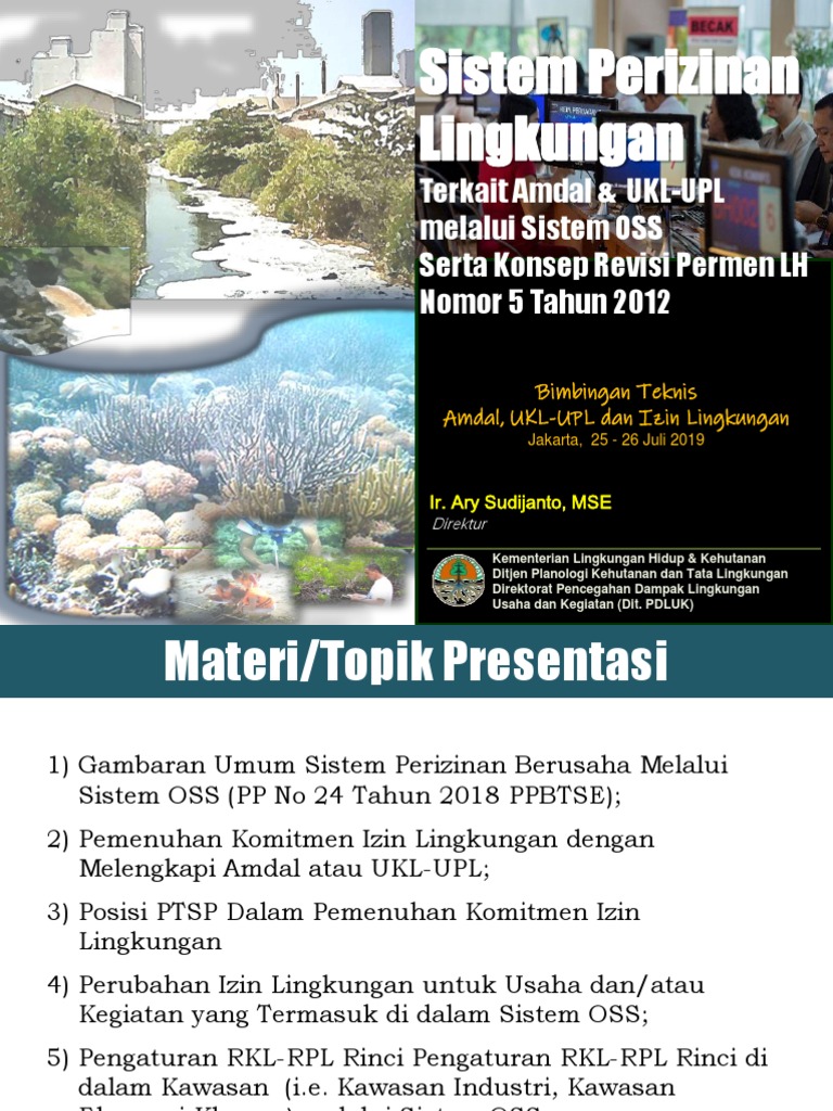 Sistem Perizinan Lingkungan (AMDAL & UKL-UPL Melalui Sistem OSS Serta ...