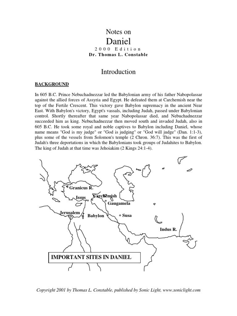 Daniel: Notes On | PDF | Book Of Daniel | Apocalyptic Literature