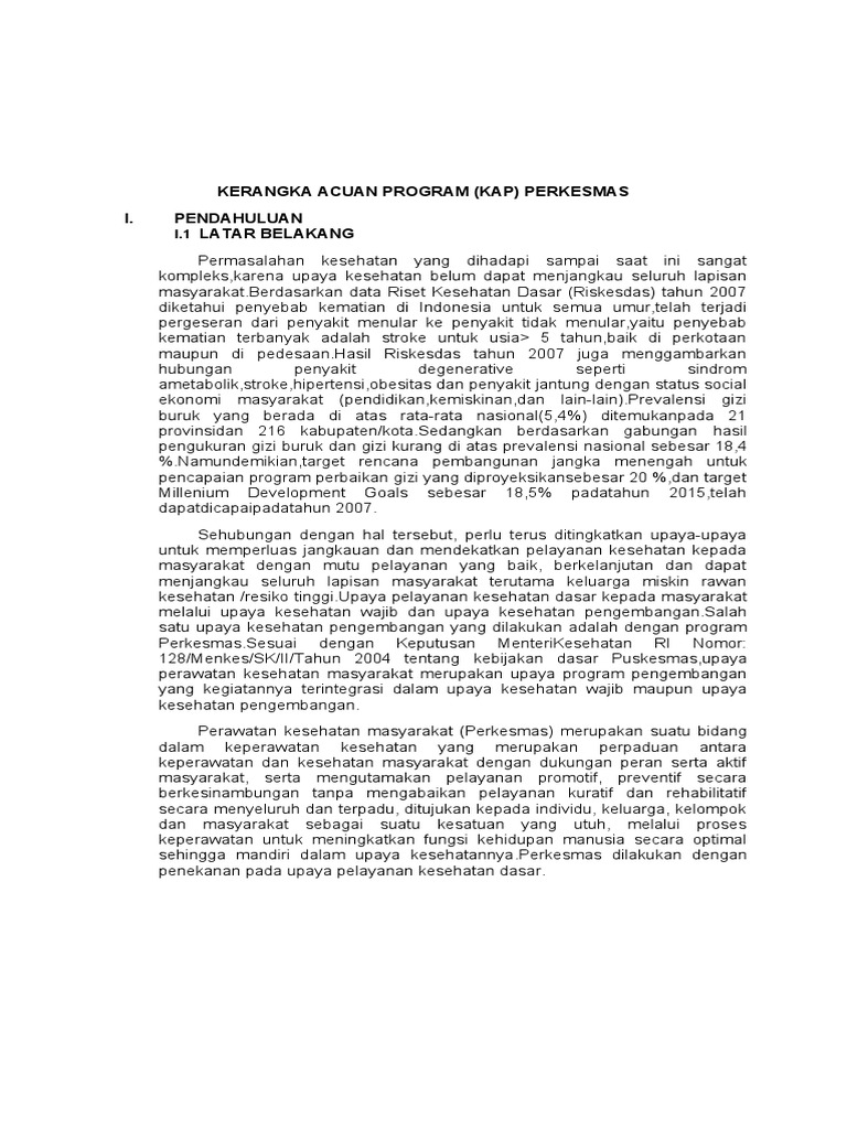 KAP Perkesmas | PDF