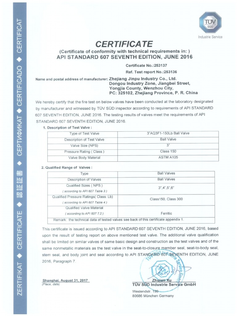 Api 607 150-300LB 3-4-5-6in | PDF
