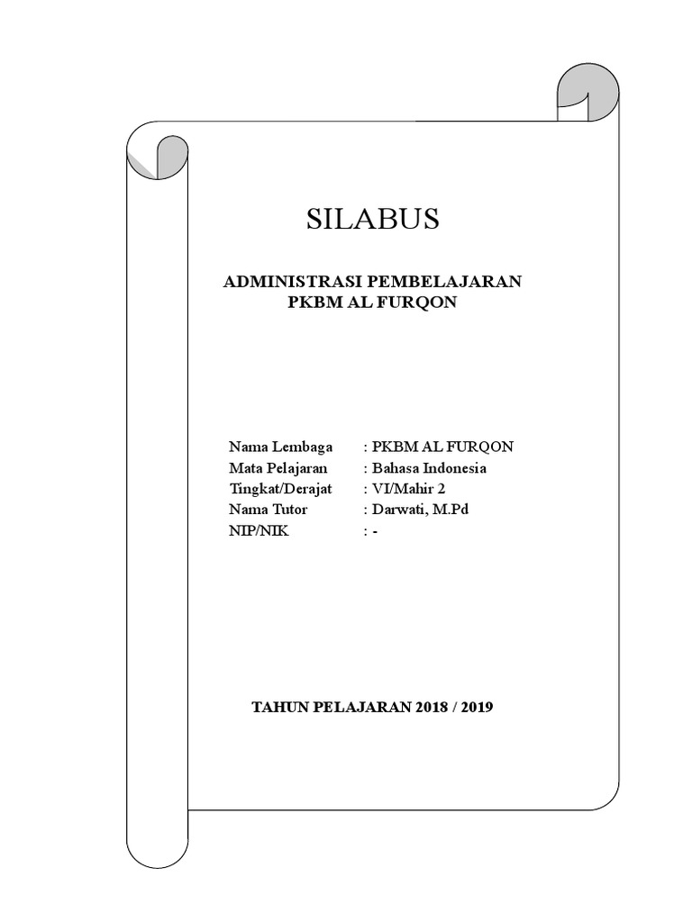 Silabus & RPP Bahasa Indonesia | PDF | Karier & Perkembangan | Seni ...