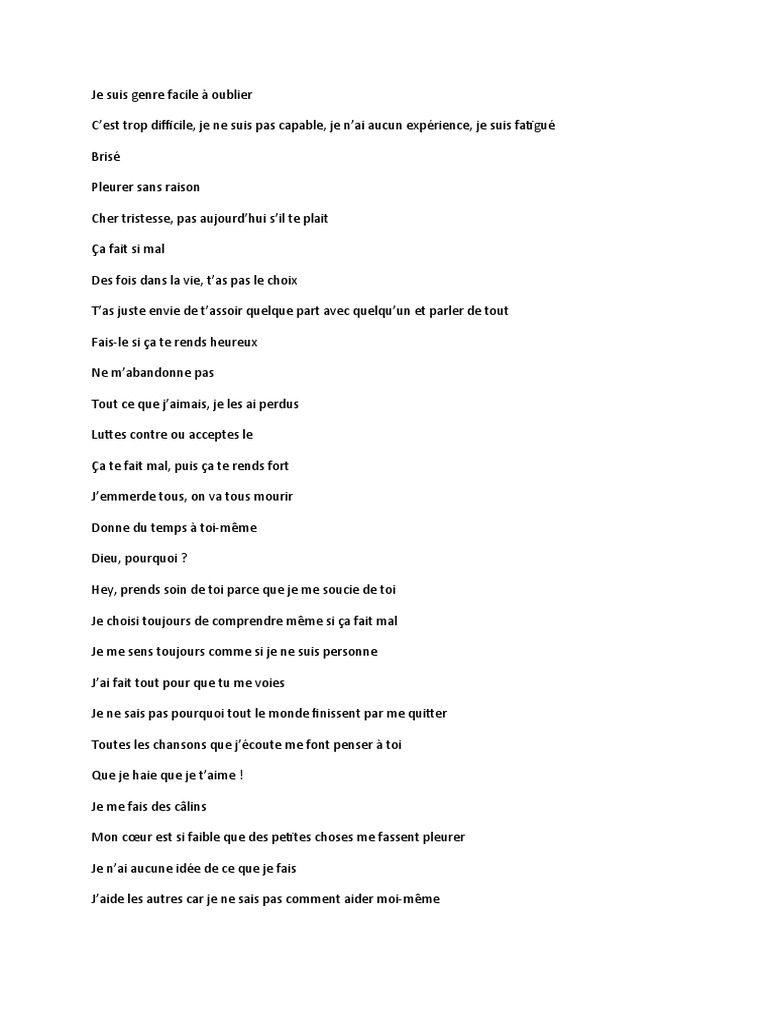 Paroles | PDF